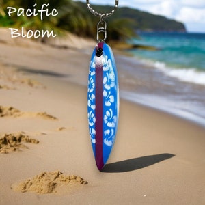 Colorful Wooden Surfboard Keychains 4-inch Handcrafted, Gloss-finished ...