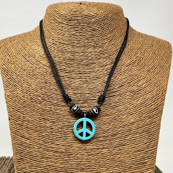 Peace Sign Necklace - Etsy