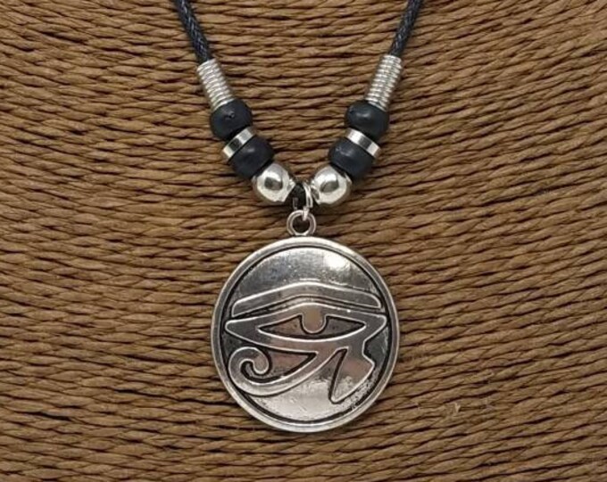 Eye of Horus Pendant Necklace Silver Tone Eye of Ra Pendant | Etsy