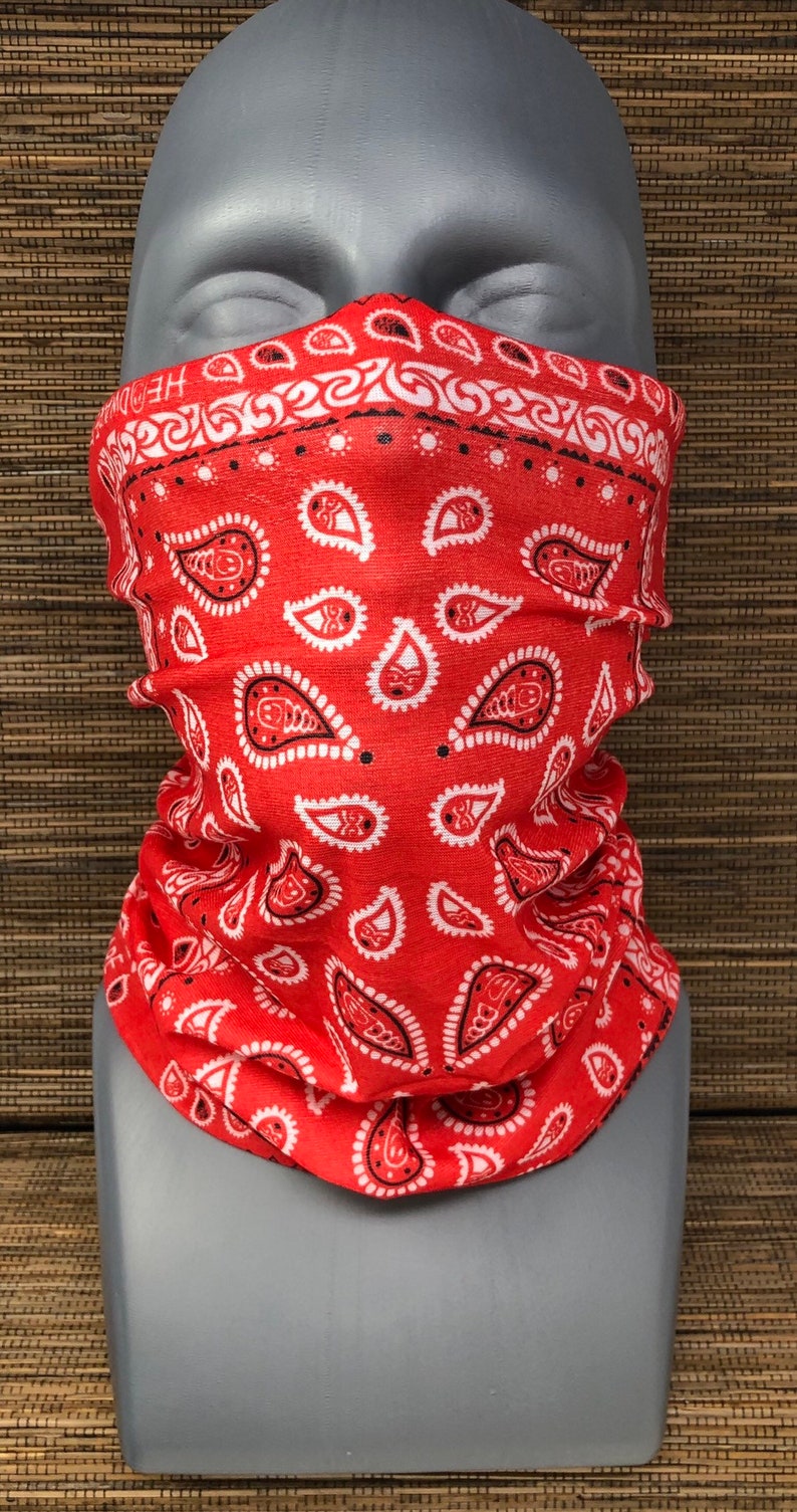 Red Face Mask Red Facemask Adults Red Paisley Face Mask - Etsy