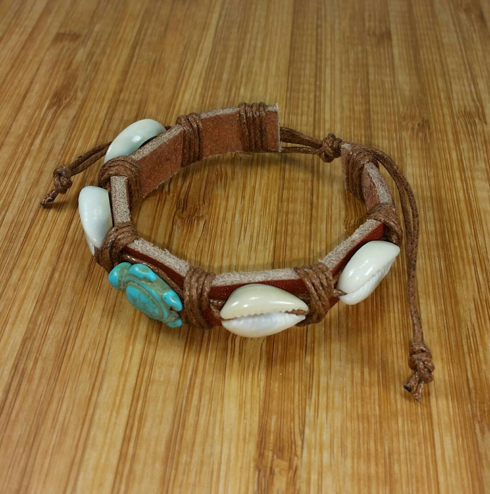 Turquoise Turtle Bracelet Cowrie Shell Bracelet Turquoise - Etsy
