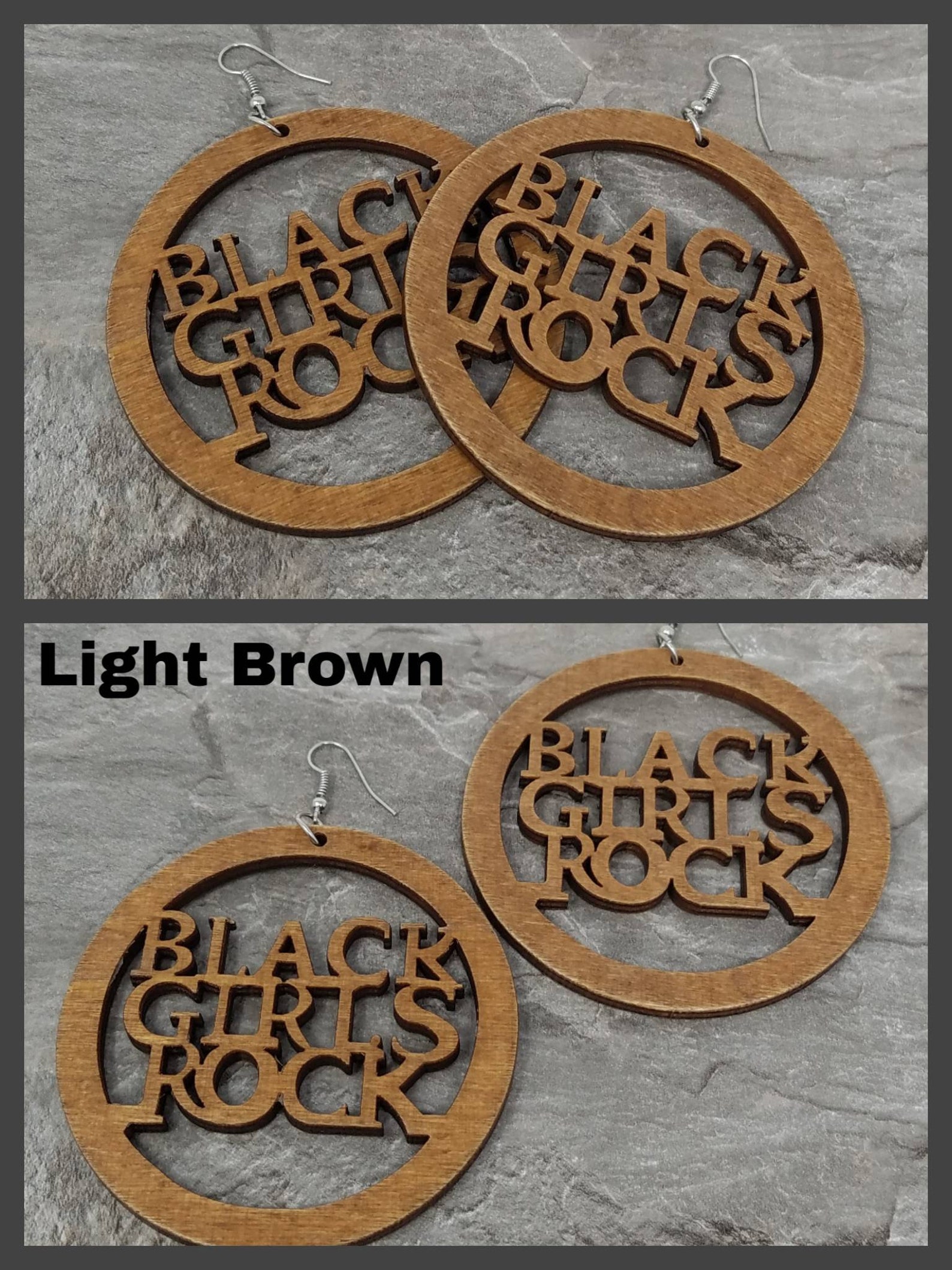 Black Girls Rock Earrings Wooden Earrings Dangle Earrings | Etsy