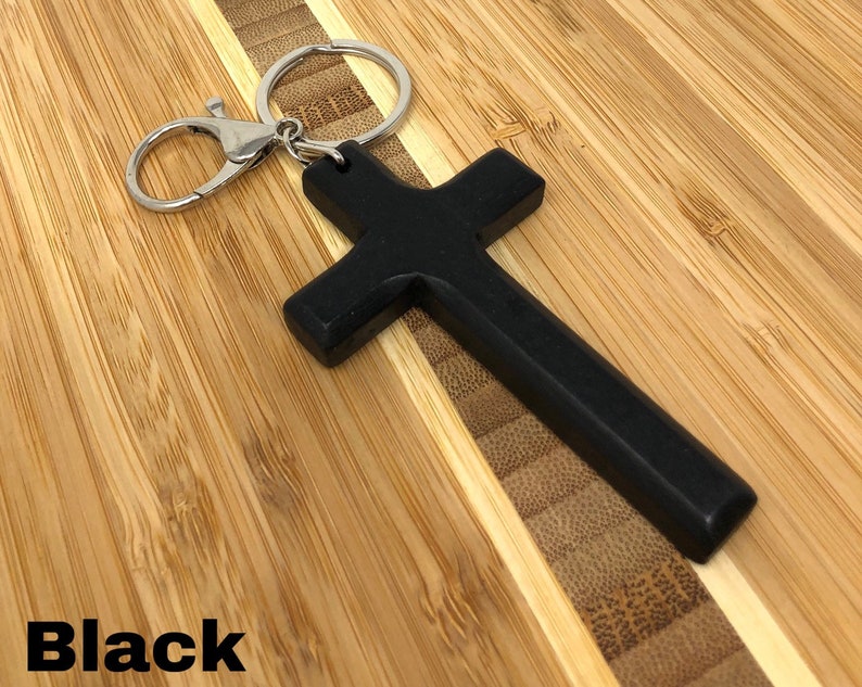 Wooden Cross Keychain Cross Keychain Cross Keychain Favors | Etsy