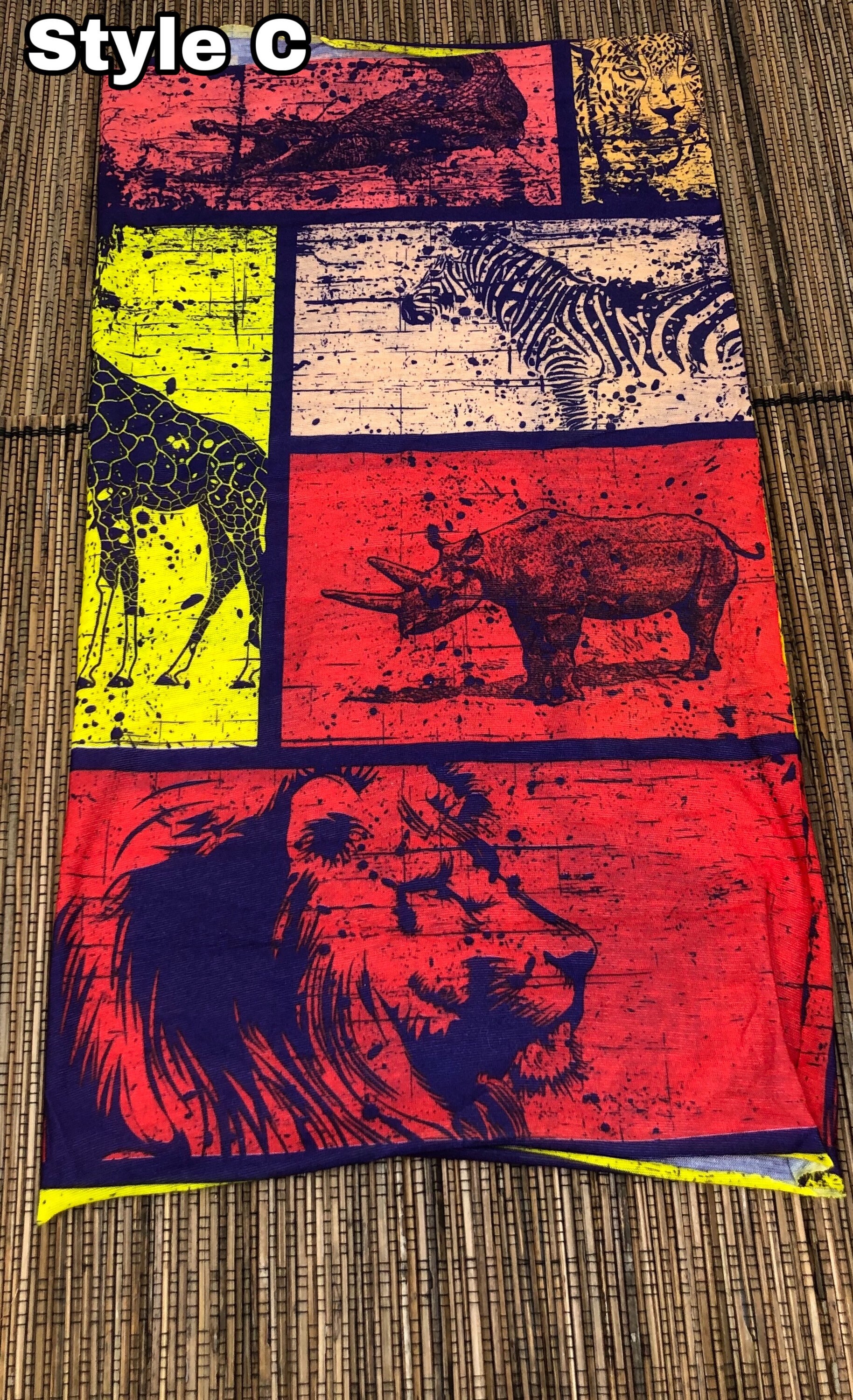 Wild Animal Face Mask Animal Facemask Animal Print Face | Etsy