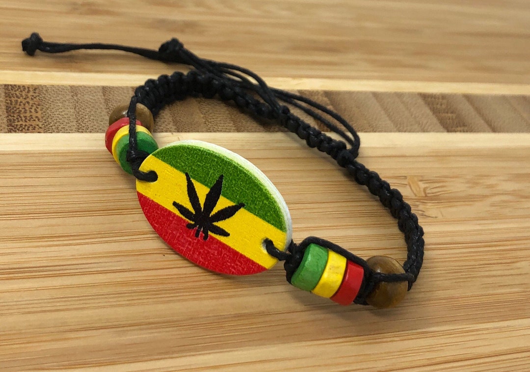 Rasta Bracelet Rasta Braided Bracelet Jamaican Bracelet Rastafari ...