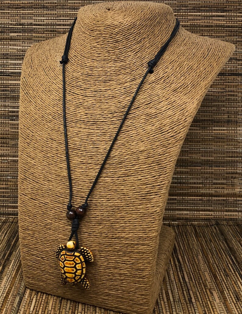 Sea Turtle Necklace Marine Turtle Necklace Brown Turtle - Etsy