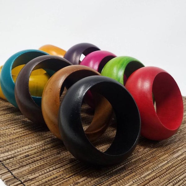 Wooden Bangles - Etsy