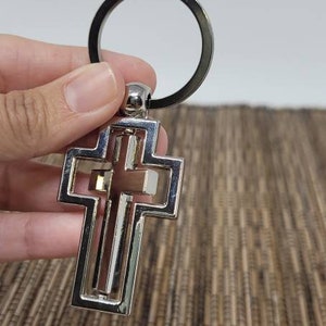 Wooden Cross Keychain, Cross Keychain, Cross Keychain Favors, Cross ...