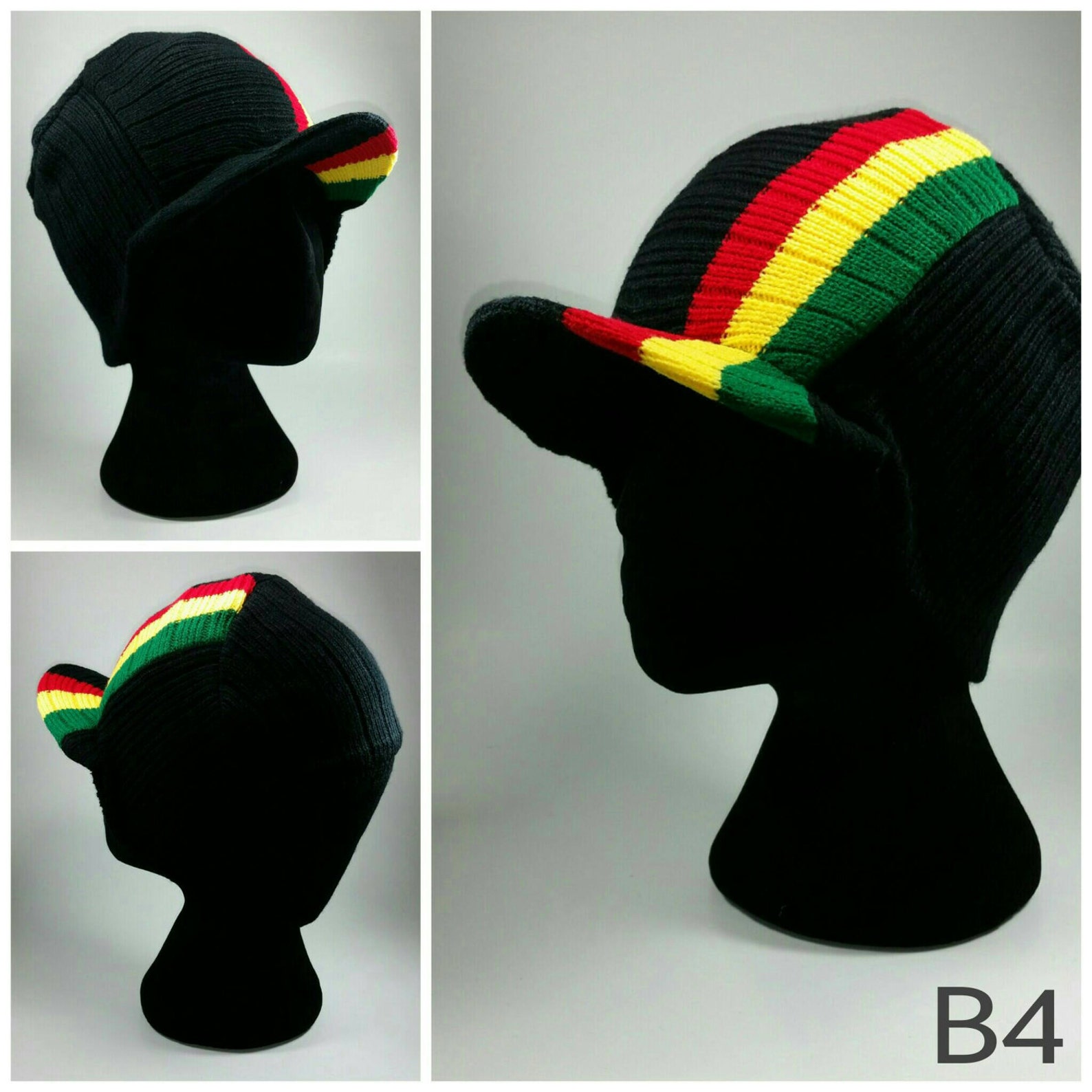 Rasta Beanie Unisex Rastafari Beanie Jamaican Style Reggae | Etsy