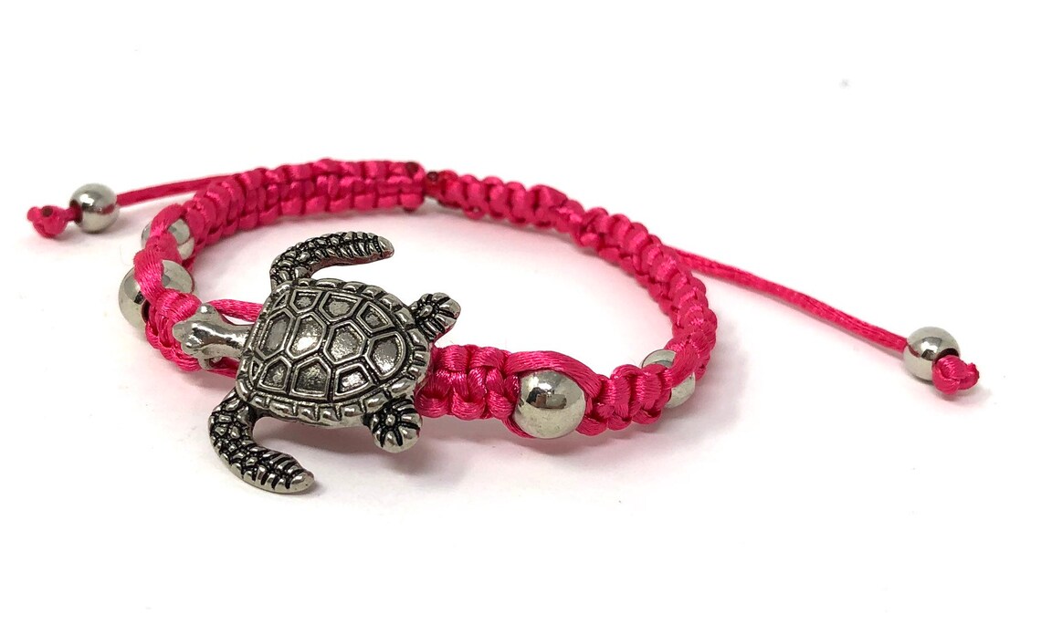 Turtle Bracelet Sea Turtle Bracelet Pink Bracelet Pink | Etsy