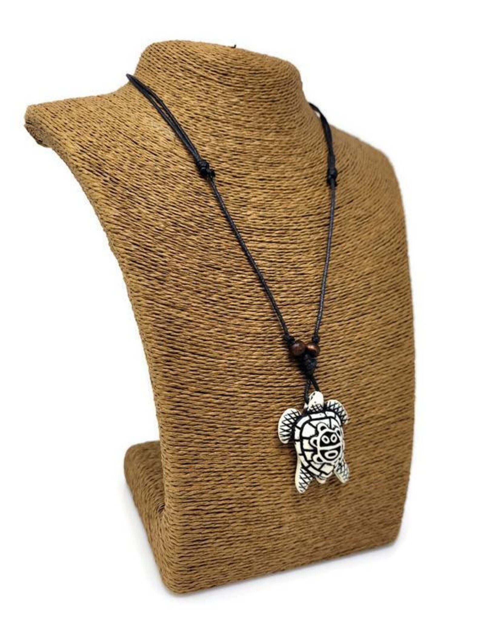 White Turtle Necklace Tribal Sun Taino White Turtle | Etsy