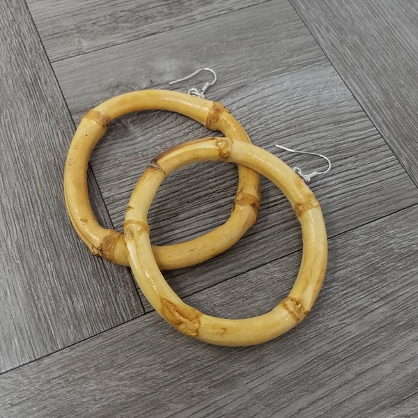 Bamboo Earrings - Etsy