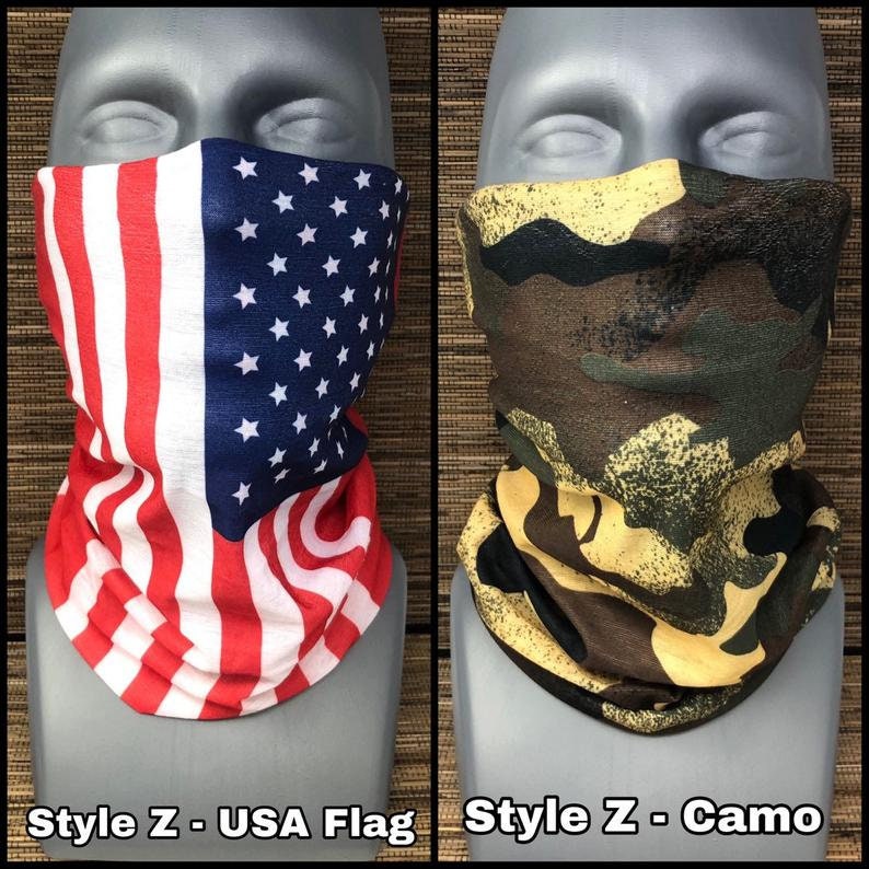 Black Face Mask 4 in 1 Multi-functional Face Covering Mask - Etsy