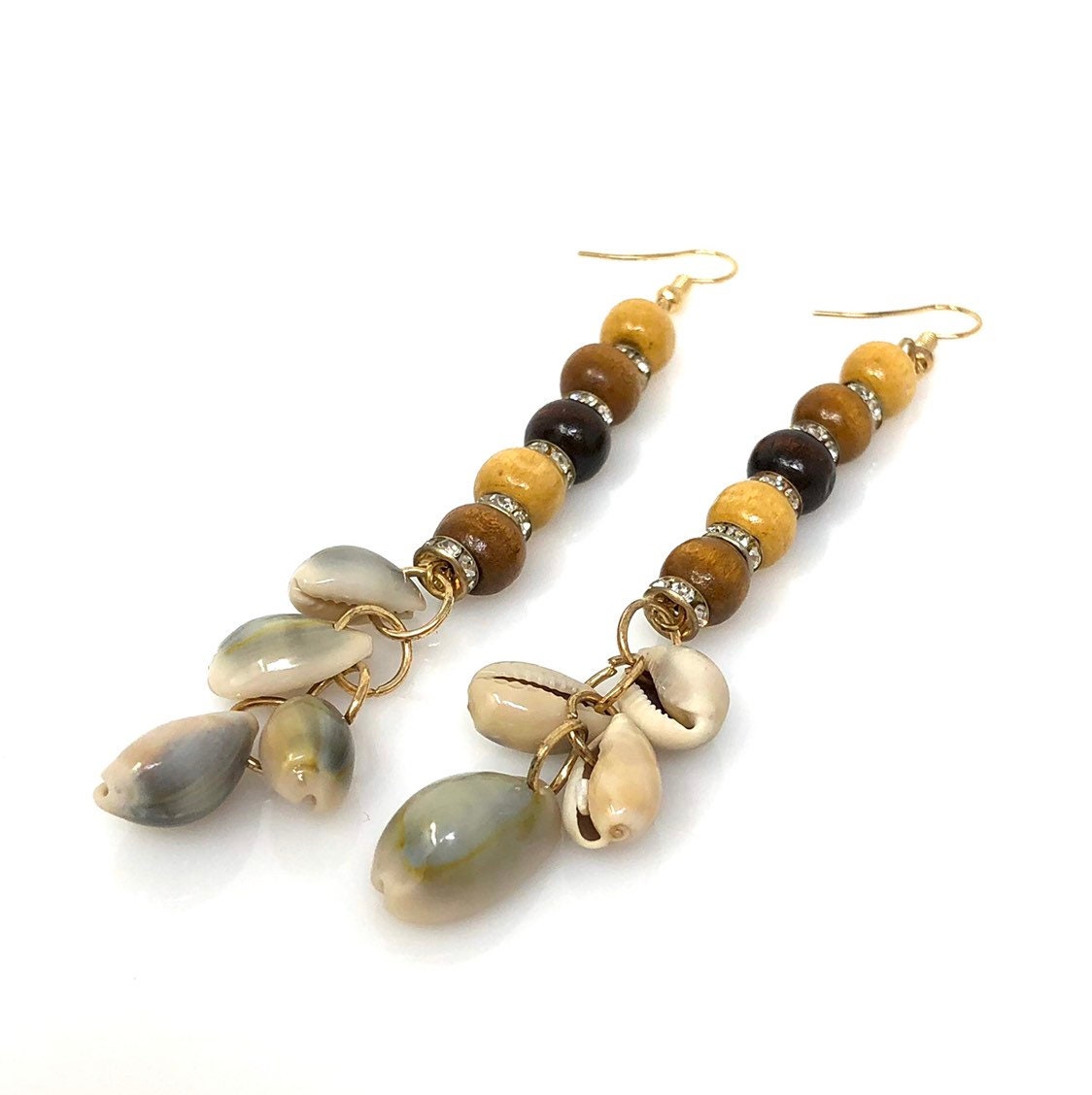 Seashell Earrings Seashell Earrings Vintage Seashell | Etsy