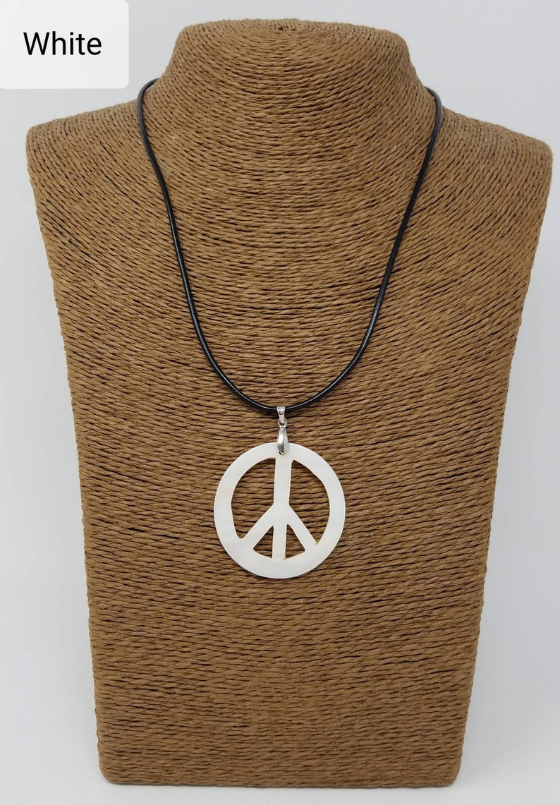 Peace Necklace Peace Sign Necklace Peace Symbol Necklace | Etsy