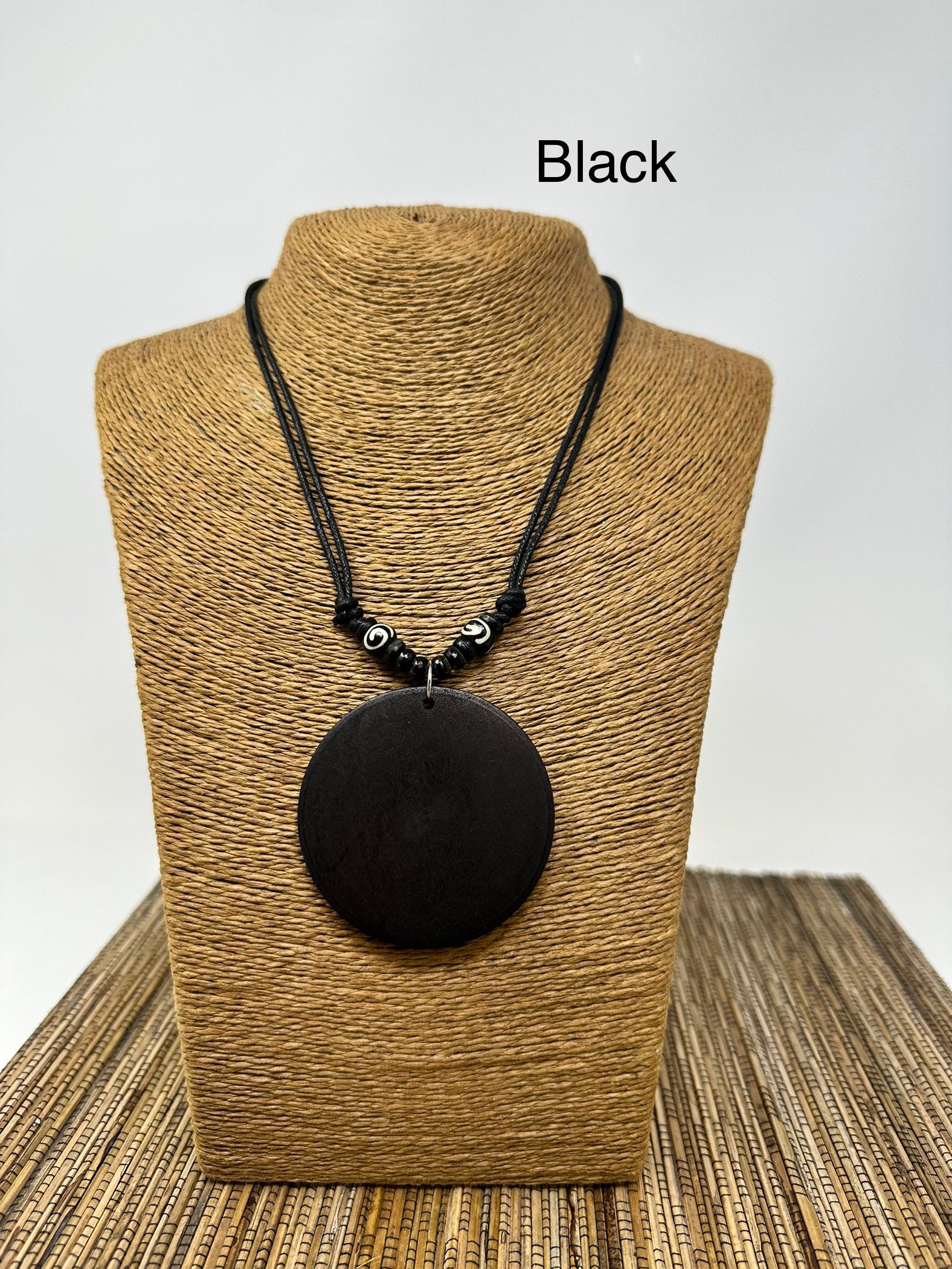 Black circle pendant store