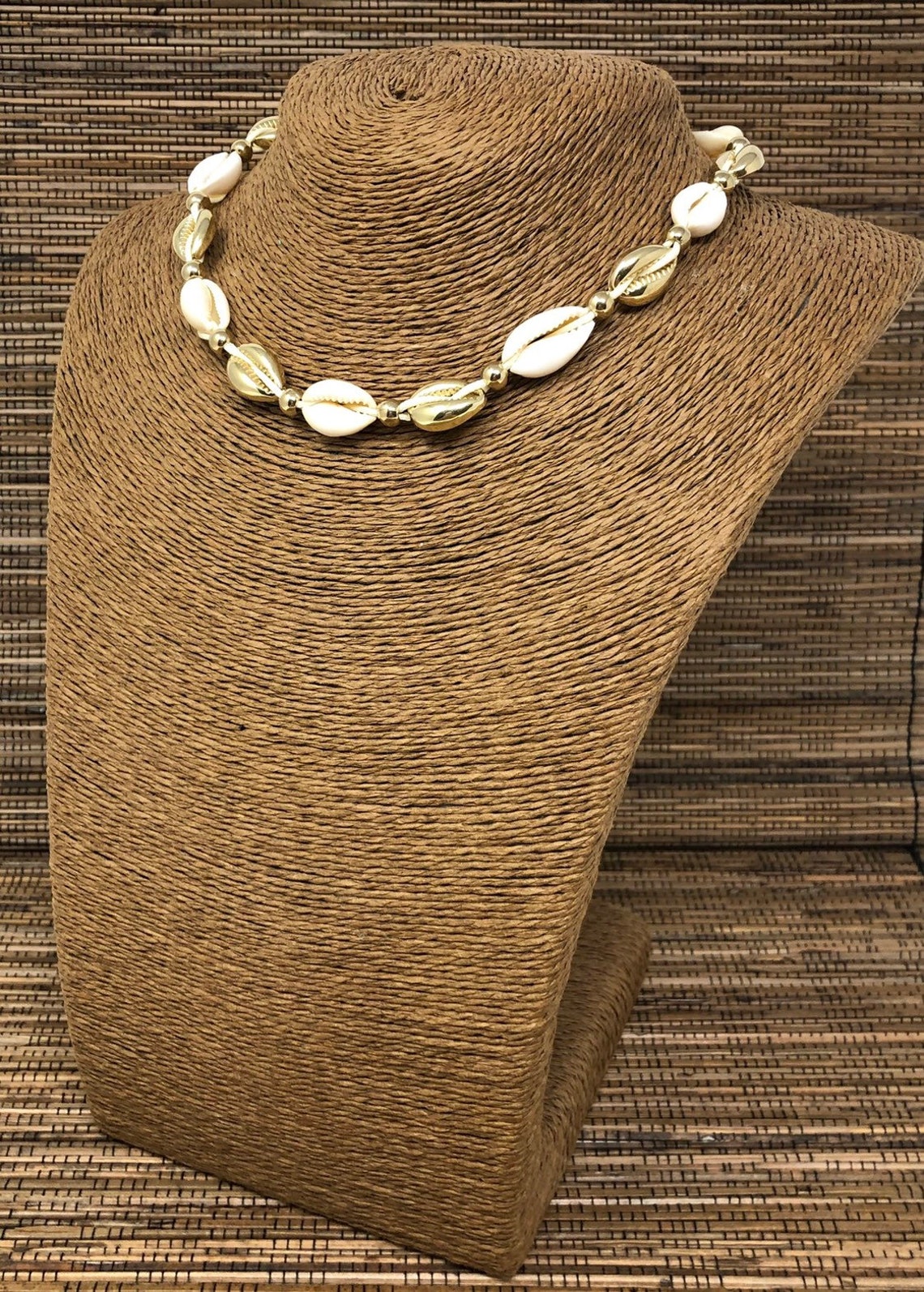 Gold Cowrie Shell Necklace Choker Gold Seashell Necklace - Etsy
