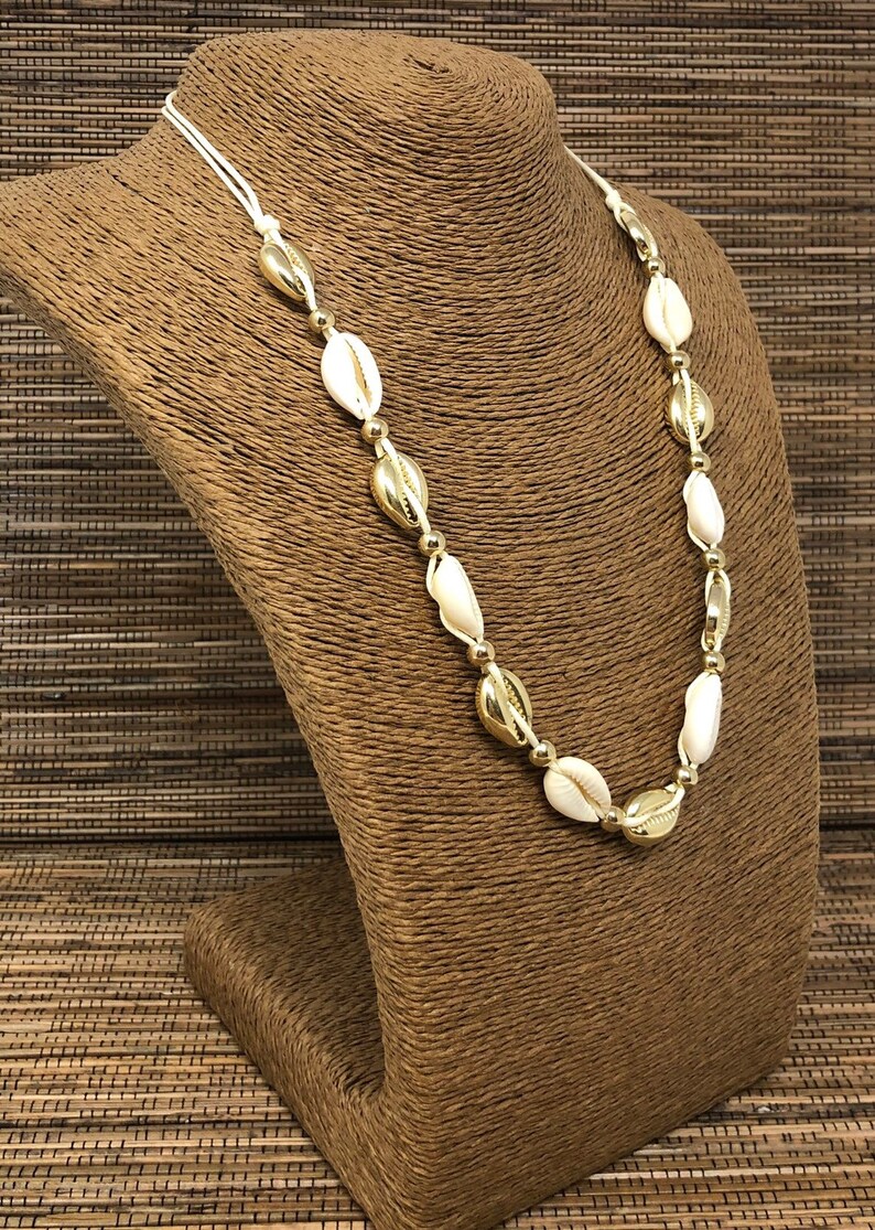 Gold Cowrie Shell Necklace Choker Gold Seashell Necklace - Etsy