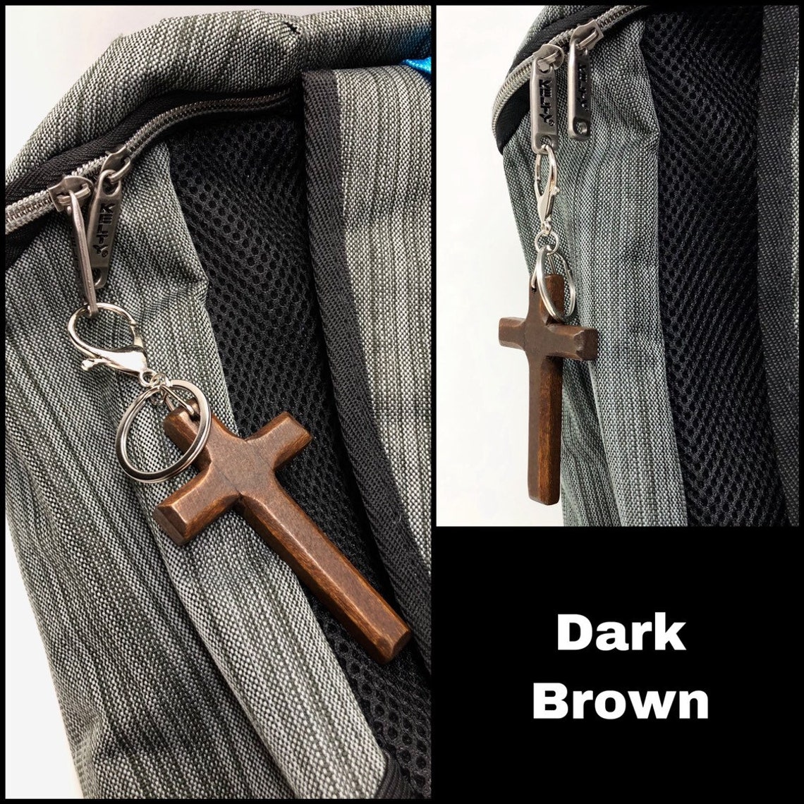 Wooden Cross Keychain Cross Keychain Cross Keychain Favors - Etsy