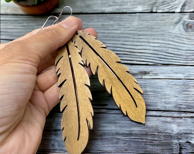 Wood Feather/feather Wall Art/unique Handmade Rustic Decor - Etsy Canada