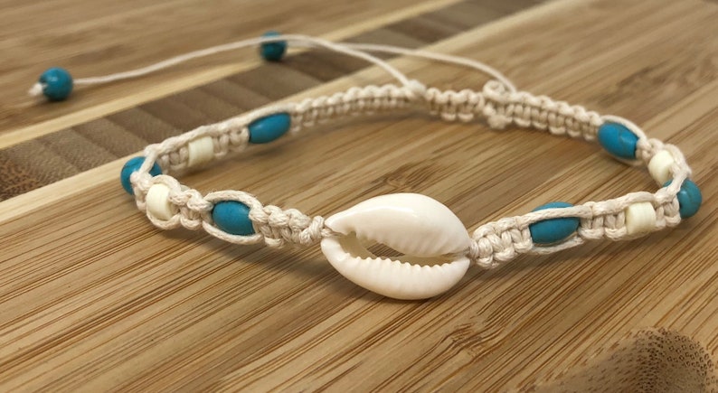 Cowrie Shell Anklet Sea Shell Anklet Seashell Anklet - Etsy
