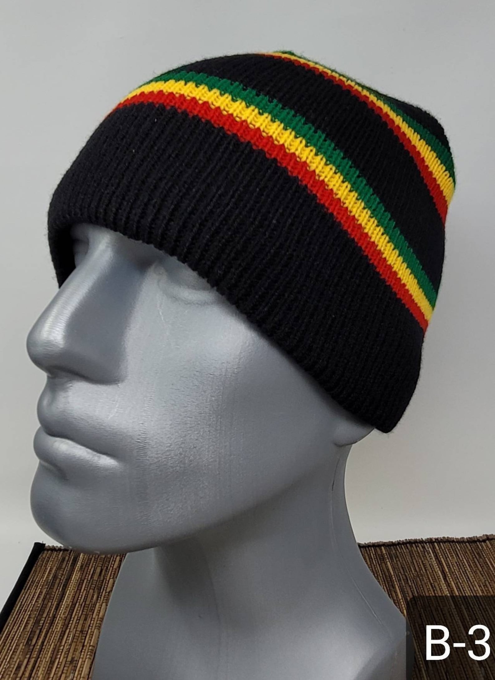 Rasta Beanie Unisex Rastafari Beanie Jamaican Style Reggae | Etsy