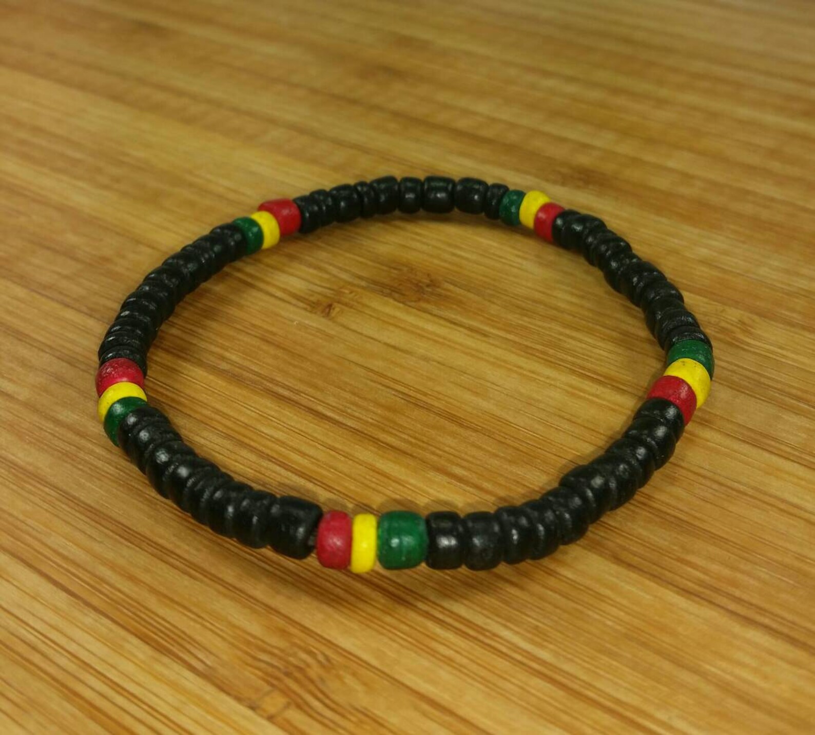 Black Bracelet Rasta Bracelet Black Wooden Bracelet wood | Etsy