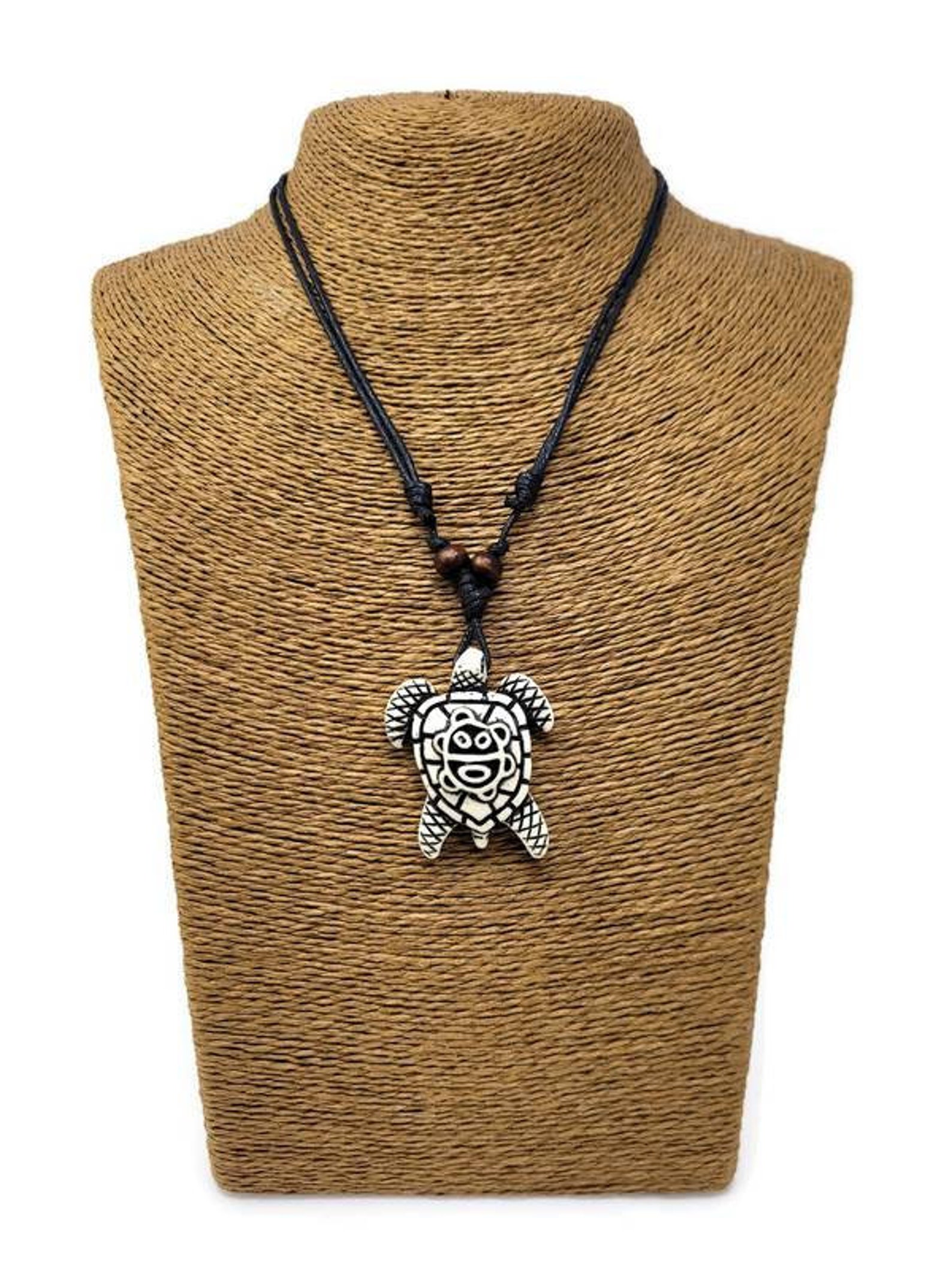 White Turtle Necklace Tribal Sun Taino White Turtle | Etsy