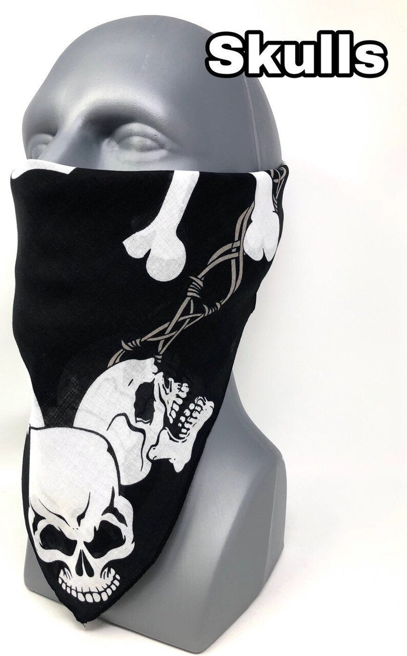 Skull Facemask Skull Face Mask Skeleton Face Mask Washable - Etsy