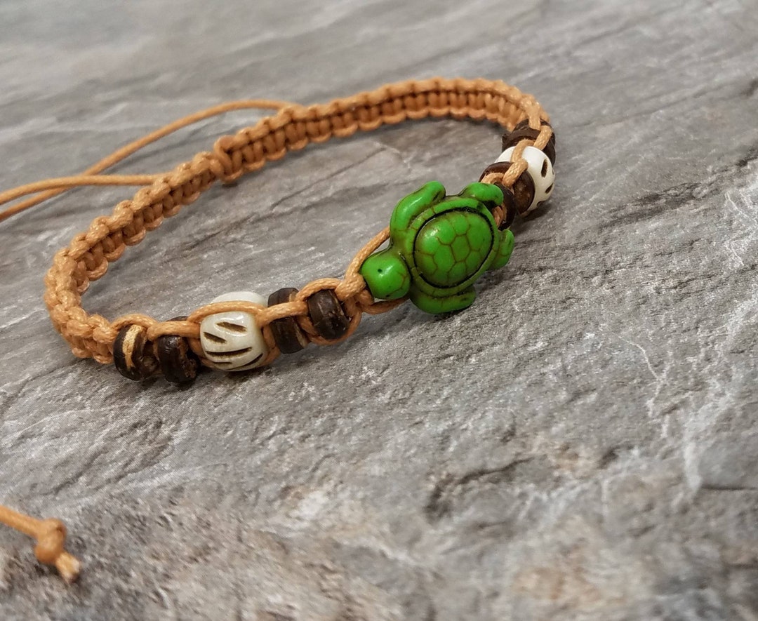 Turtle Bracelet - Sea Turtle Bracelet - Turtle Jewelry - Braided ...