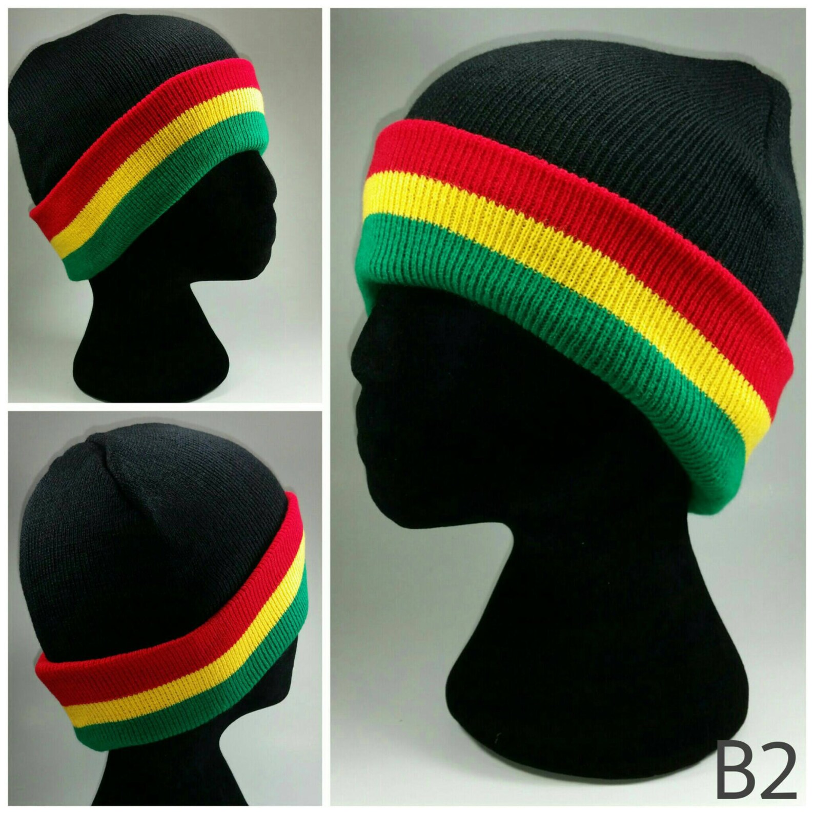 Rasta Beanie Unisex Rastafari Beanie Jamaican Style Reggae - Etsy