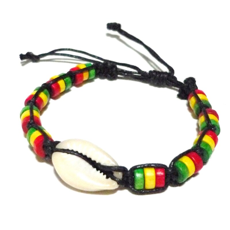 Rasta Bead Bracelet - Etsy