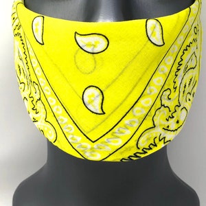 Yellow Facemask, Yellow Face Mask, Yellow Facemask Washable, Face Mask ...