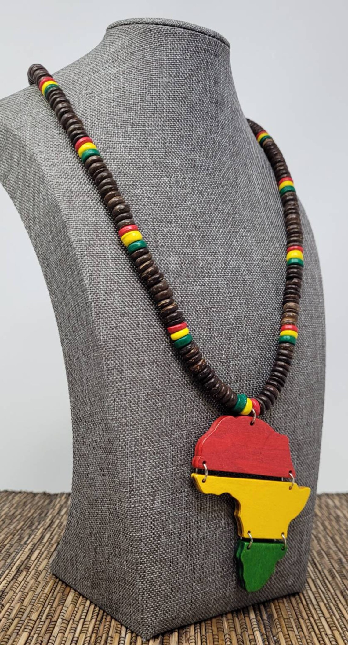 Africa Necklace Rasta Pendant Rasta Necklace Africa - Etsy