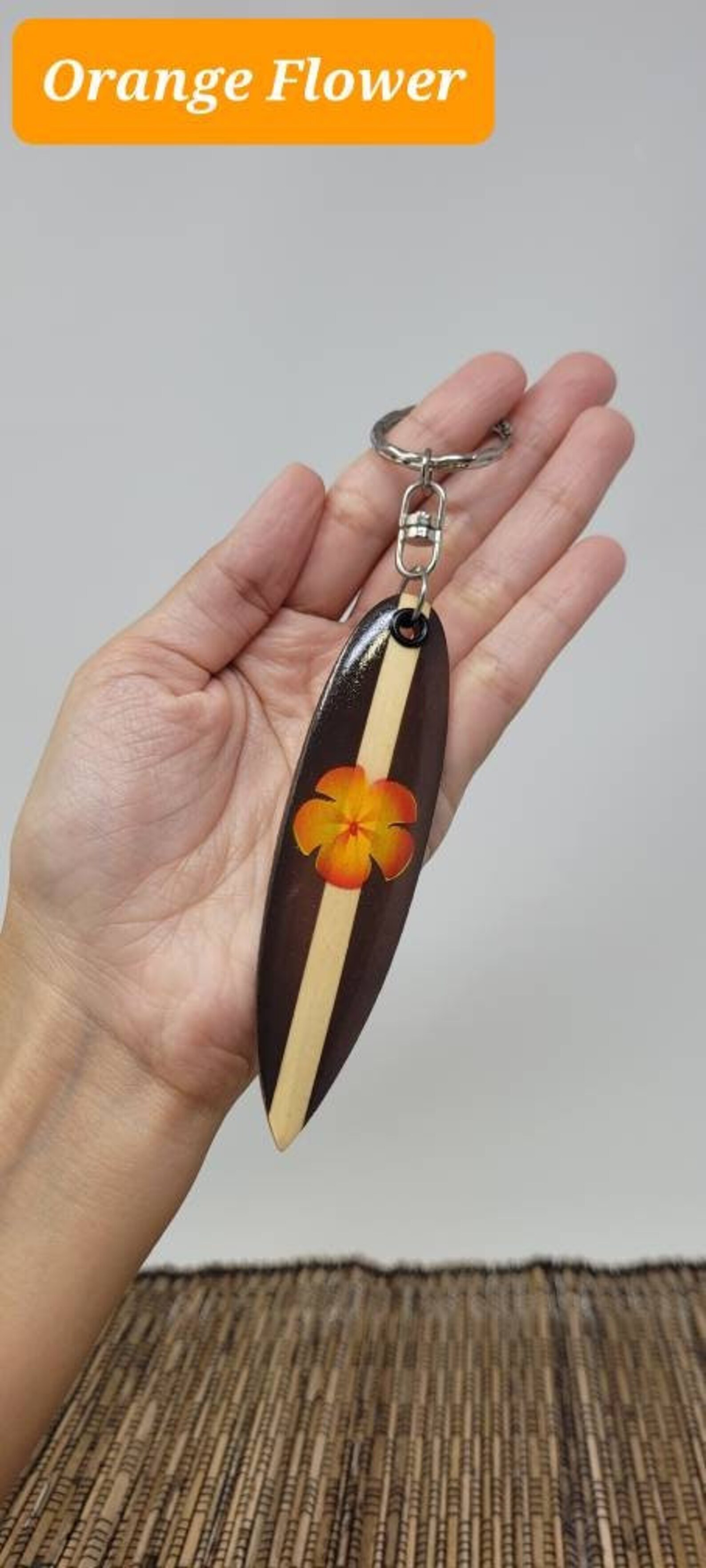 Wooden Surfboard Keryring Wood Surfboard Keychain Surf | Etsy