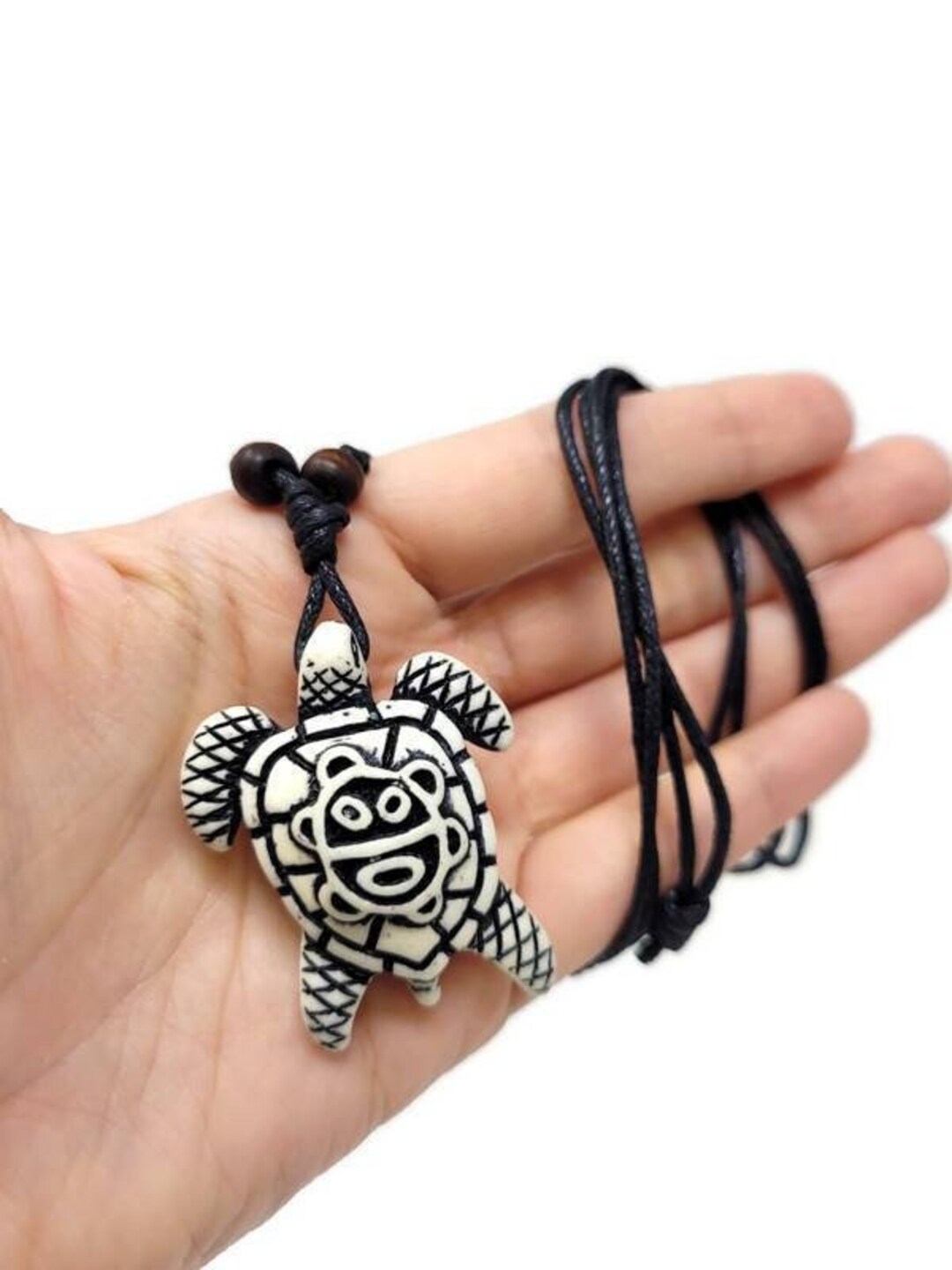 White Turtle Necklace - Tribal Sun Taino - White Turtle Necklace ...