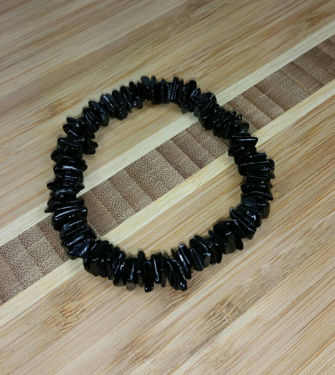 Black Puka Shell Bracelet- Black Seashell Bracelet - Black Bracelet ...