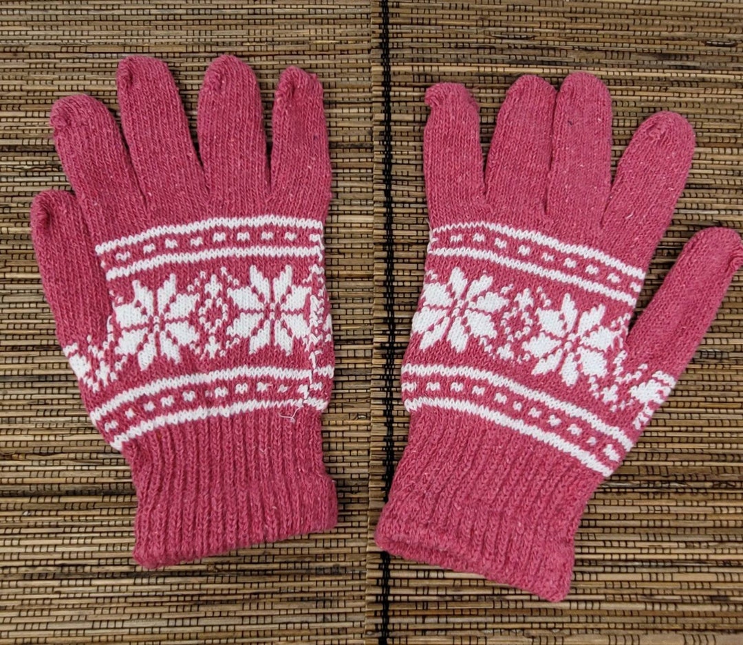 Cyber Monday Sale, Winter Gloves, Snowflakes Gloves, Snow Gloves Women ...