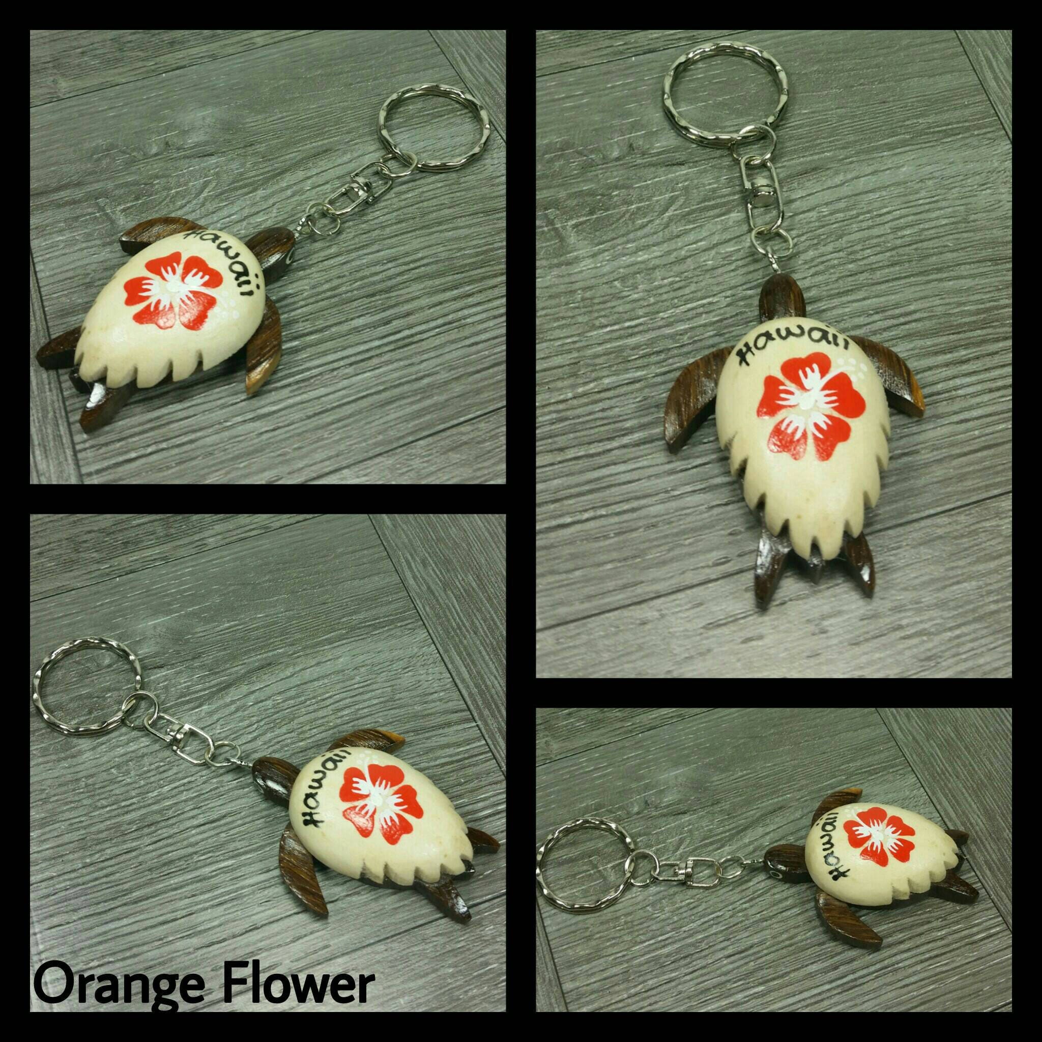 Sea Turtle Keychain Wood Turtle Key Ring Wood Turtle Keychain | Etsy