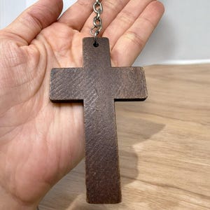 Wooden Cross Keychain, Cross Keychain, Cross Keychain Favors, Cross ...