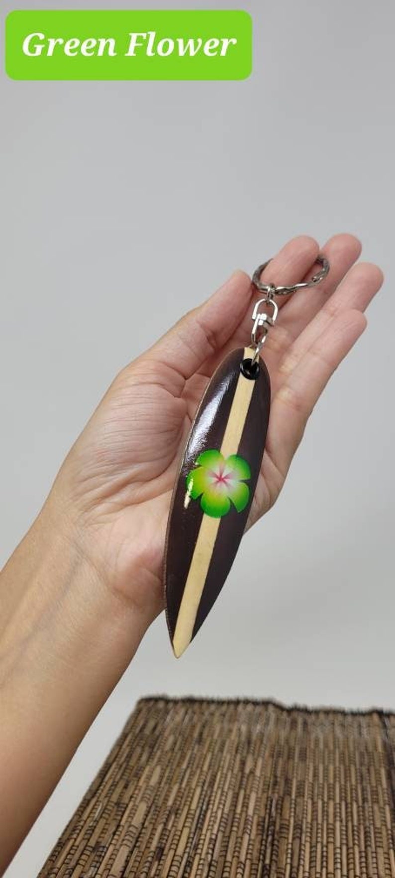 Wooden Surfboard Keryring Wood Surfboard Keychain Surf - Etsy