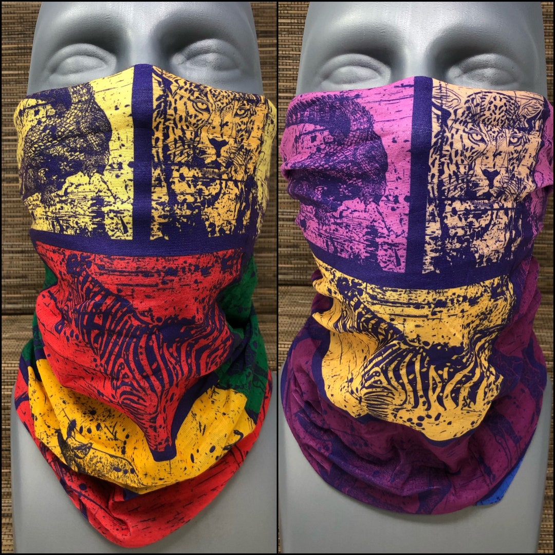 Wild Animal Face Mask, Animal Facemask, Animal Print Face Mask, African ...