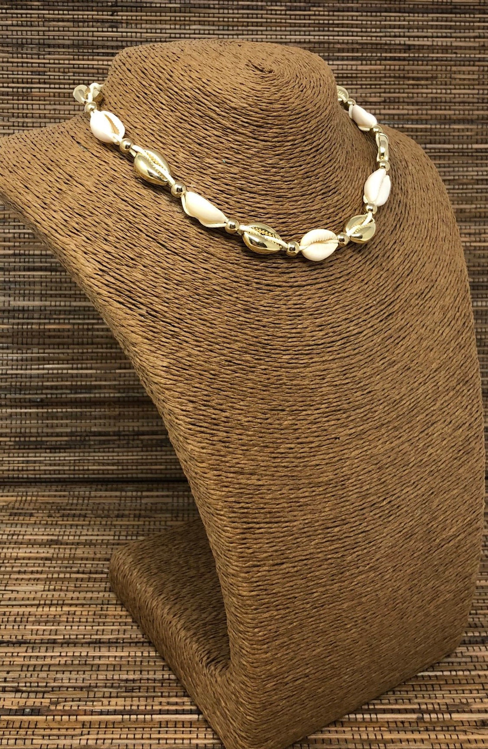 Gold Cowrie Shell Necklace Choker Gold Seashell Necklace - Etsy