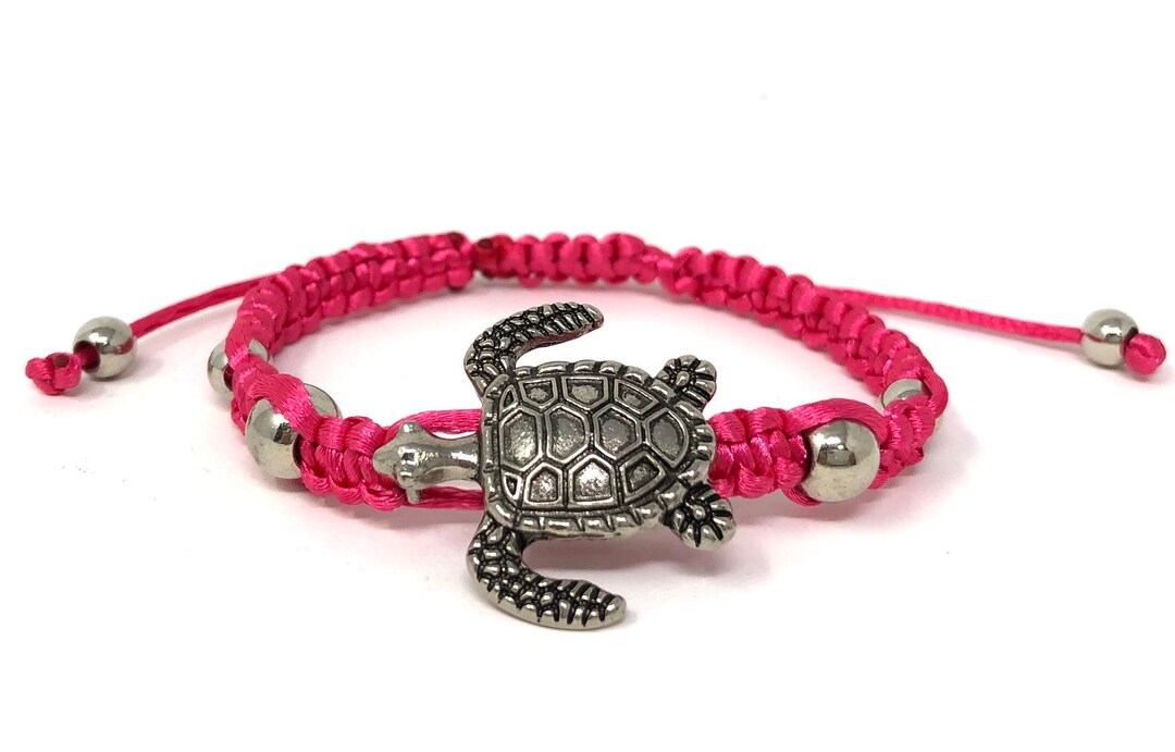 Turtle Bracelet, Sea Turtle Bracelet, Pink Bracelet, Pink Bracelet for ...