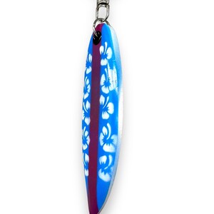 Colorful Wooden Surfboard Keychains - 4-inch Handcrafted, Gloss ...