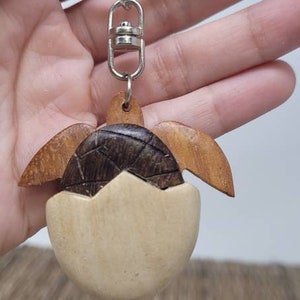 Sea Turtle Hatchling Keychain, Baby Turtle Keychain, Turtle Egg ...