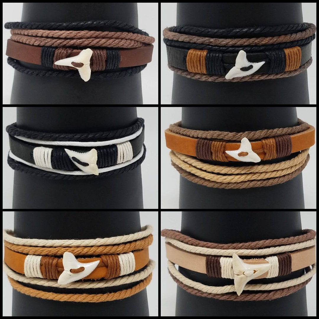Shark Tooth Hemp Bracelet / Anklet - Shark Teeth Bracelet / Anklet ...
