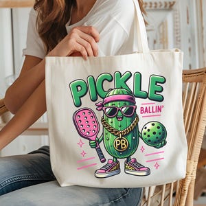 Pickle Ballin Png, Funny Pickleball PNG, Cute Pickle Ball Sublimation ...