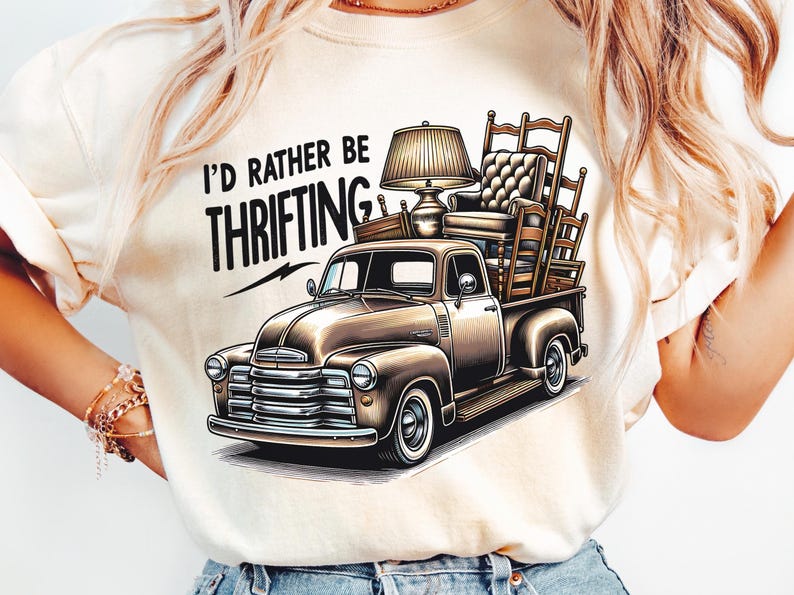 Thrifting Queen PNG: Antique Flea Market Sublimation Design (digital ...