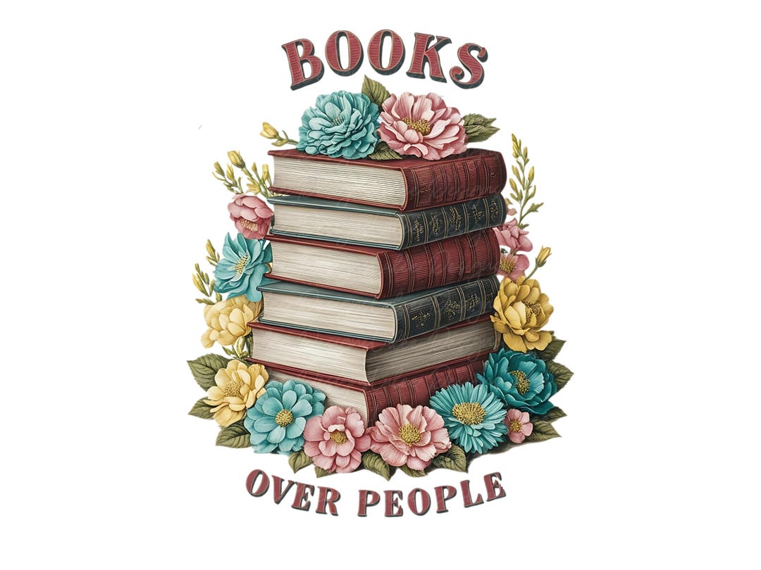 I Like Books More Than People PNG, Book Png, Reading Png, Digital ...
